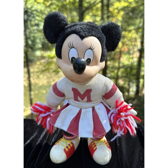 Disney | Toys | Vintage Disney Minnie Mouse Applause Plush Cheerleader ...